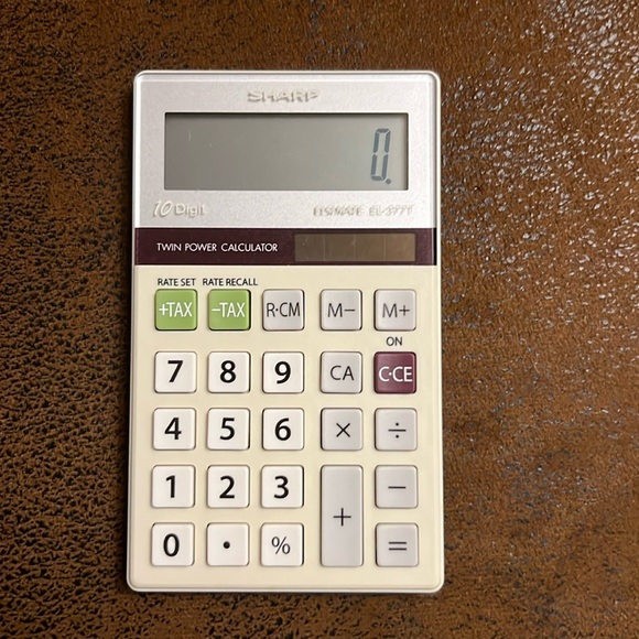 Sharp | Other | Sharp Solar Cell Battery Digit Handheld Calculator Elsi ...